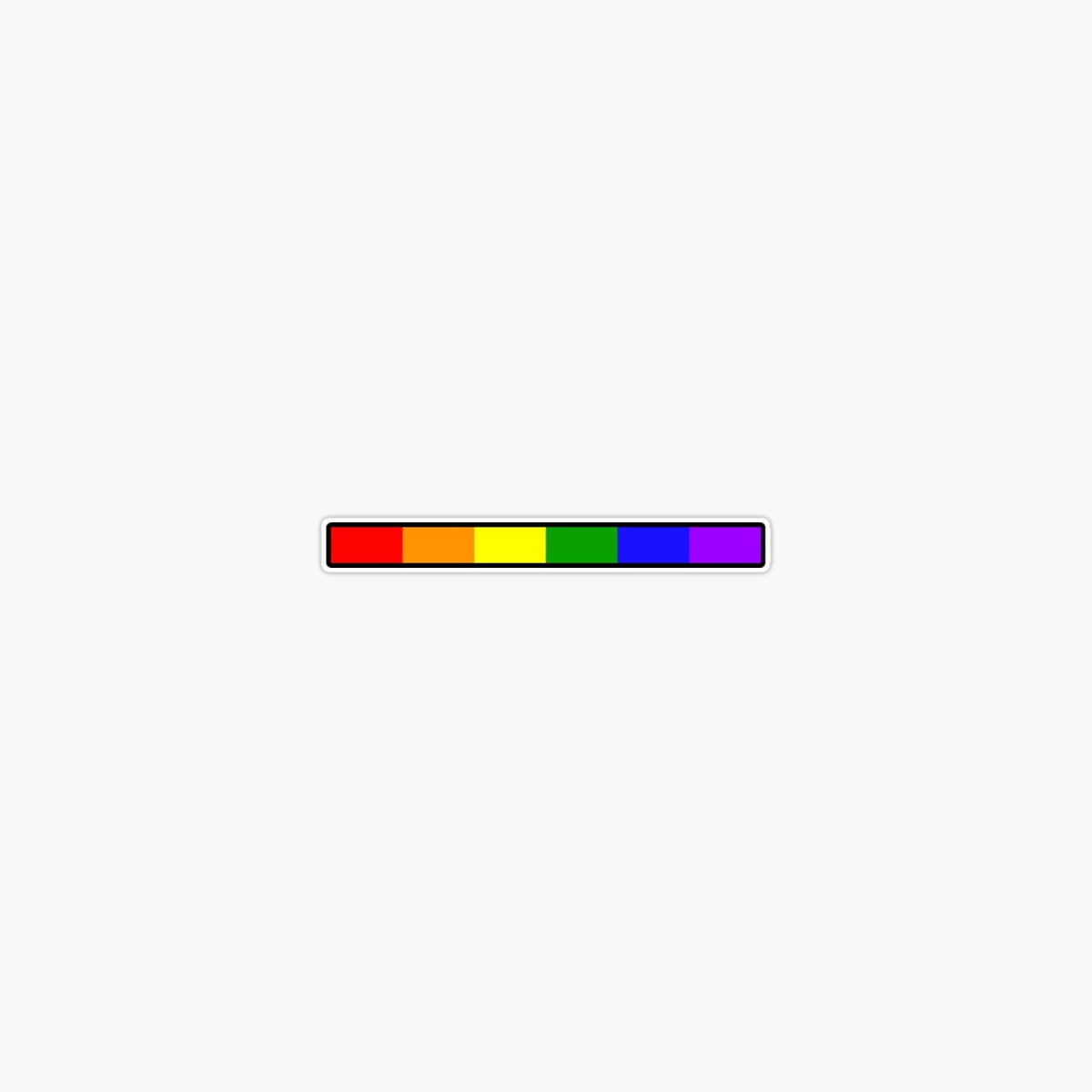 Onim Subtle Lgbt+ Pride Flag Strip Sticker, Phone Decal Water Bottle ...