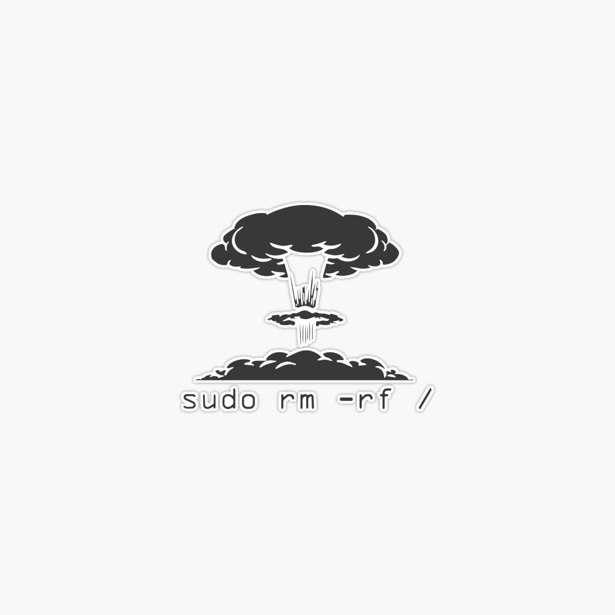Onim Sudo Rm-Rf Sticker, Phone Decal Water Bottle Stickers Car Decals ...