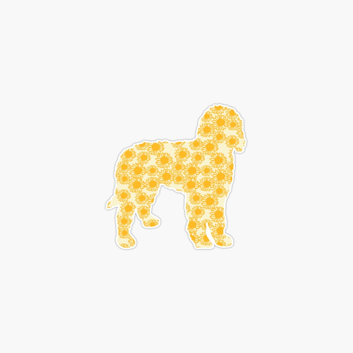 Onim Sunflower Goldendoodle Puppy Dog - Golden Doodle Silhouette ...