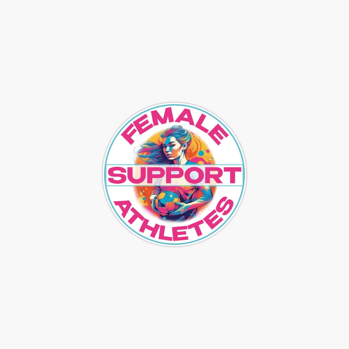 Onim Support Female Athletes | Support Women In Sports Sticker, Phone ...