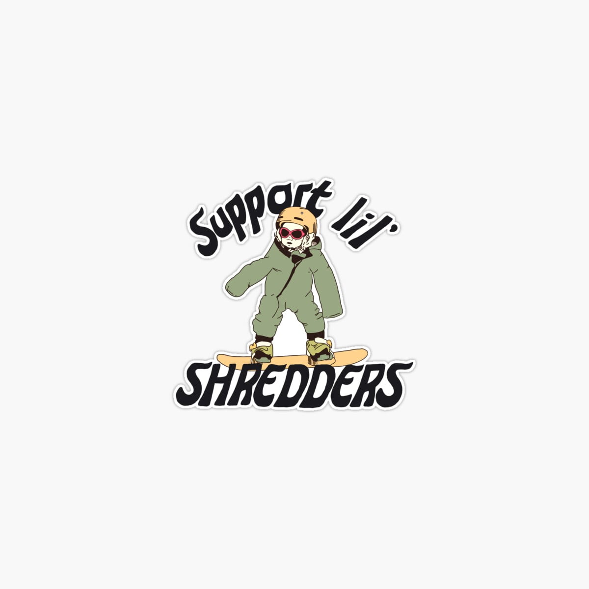 Onim Support Lil Shredders Sticker, Phone Decal Water Bottle Stickers ...