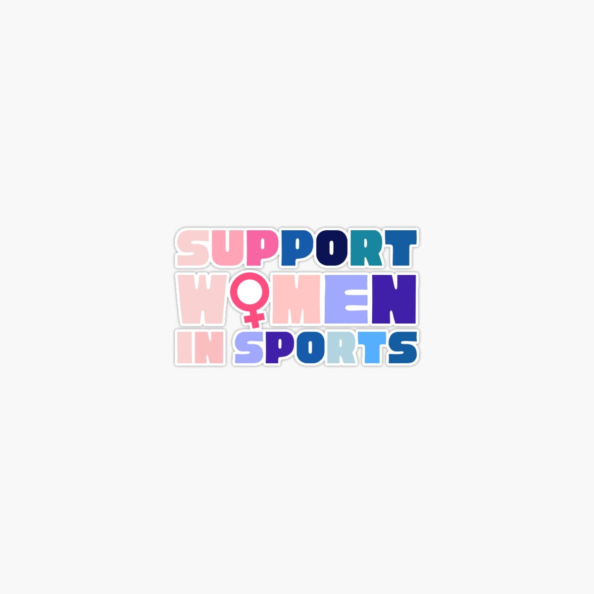 Onim Support Women In Sports - Gender Equality In Sport Sticker, Phone ...