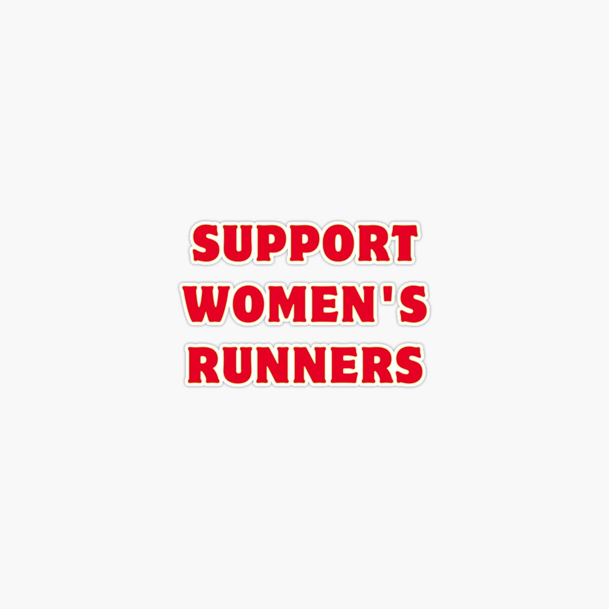 Onim Support Women'S Runners Sticker, Phone Decal Water Bottle Stickers ...