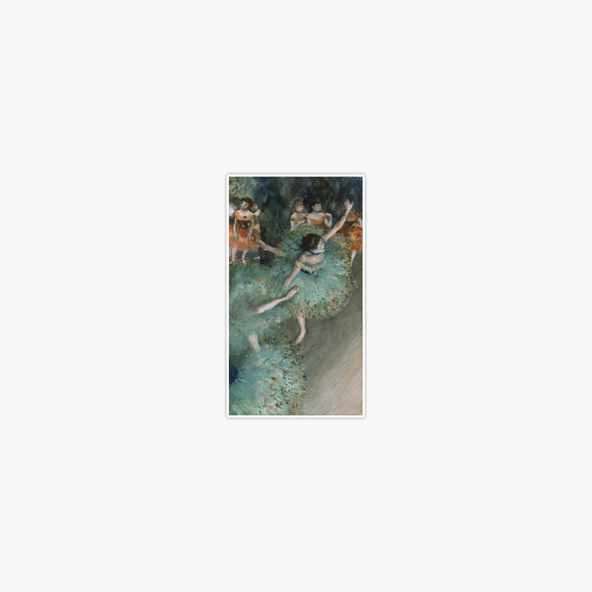 Onim Swaying Dancer - Edgar Degas Sticker - Walmart.com
