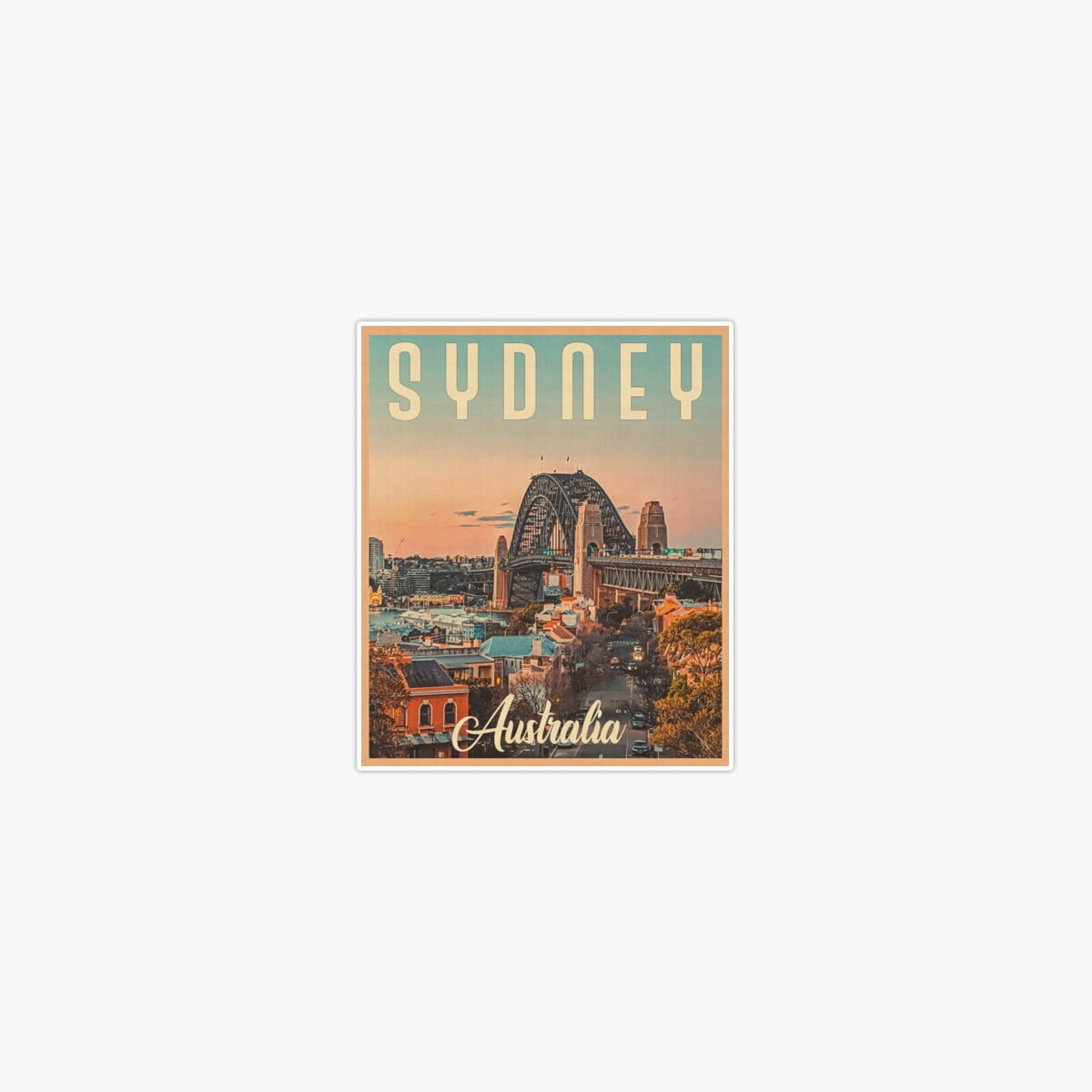 Onim Sydney Australia Vintage Travel, Best Gift Idea For Sydney Lovers ...