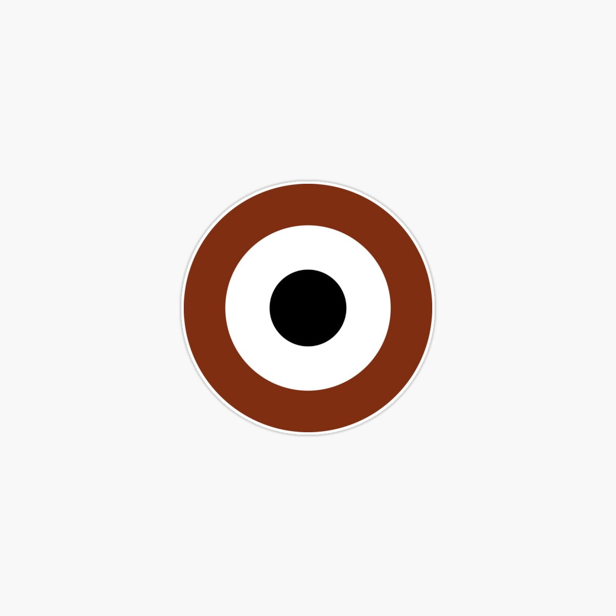 Onim Target Mod Culture Vespa Circle Brown Sticker, Phone Decal Water ...