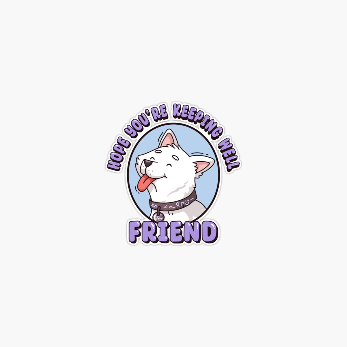 Onim Tav'S Best Friend Scratch Sticker, Phone Decal Water Bottle ...