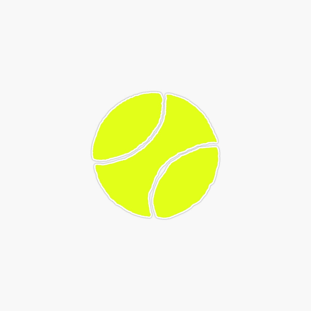 Onim Tennis Ball Sticker, Phone Decal Water Bottle Stickers Car Decals ...
