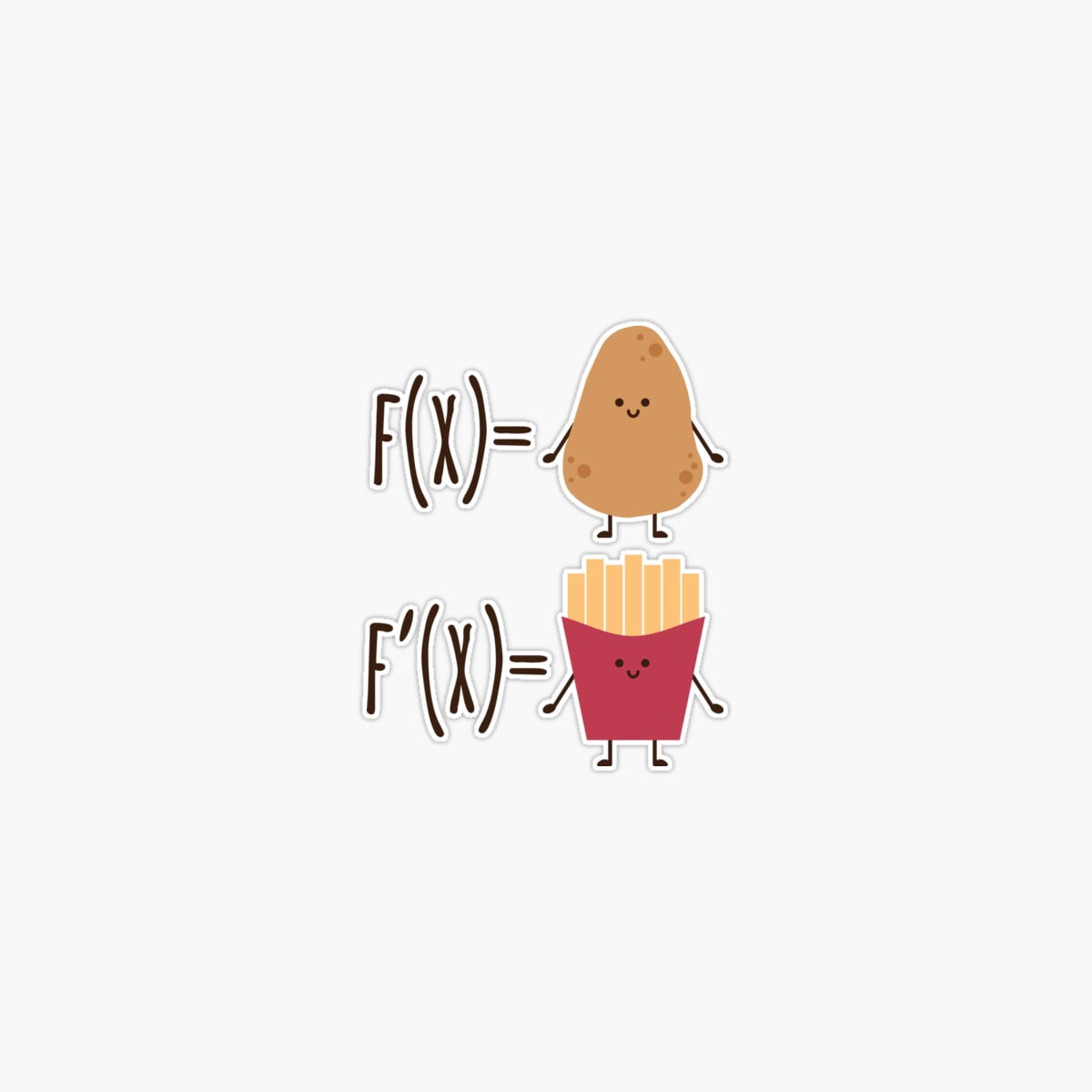 Onim The Derivative Of A Potato Sticker, Phone Decal Water Bottle ...