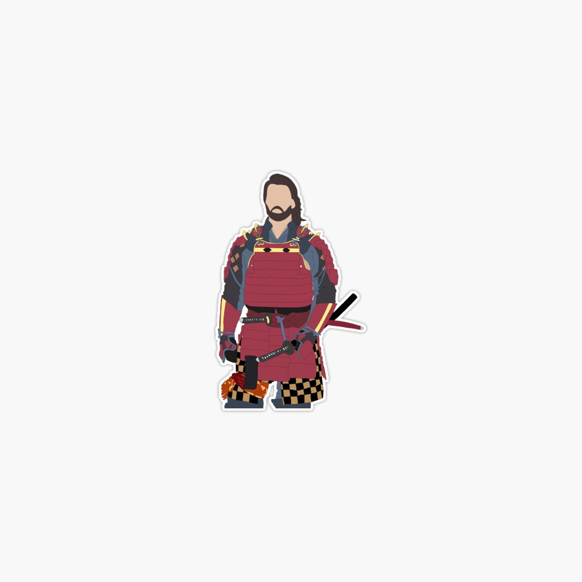 Onim The Last Samurai Sticker, Phone Decal Water Bottle Stickers Car ...