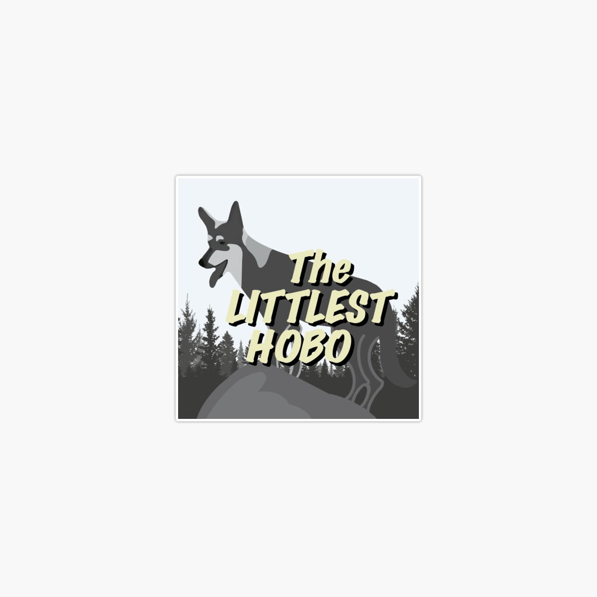 Onim The Littlest Hobo Sticker, Phone Decal Water Bottle Stickers Car ...