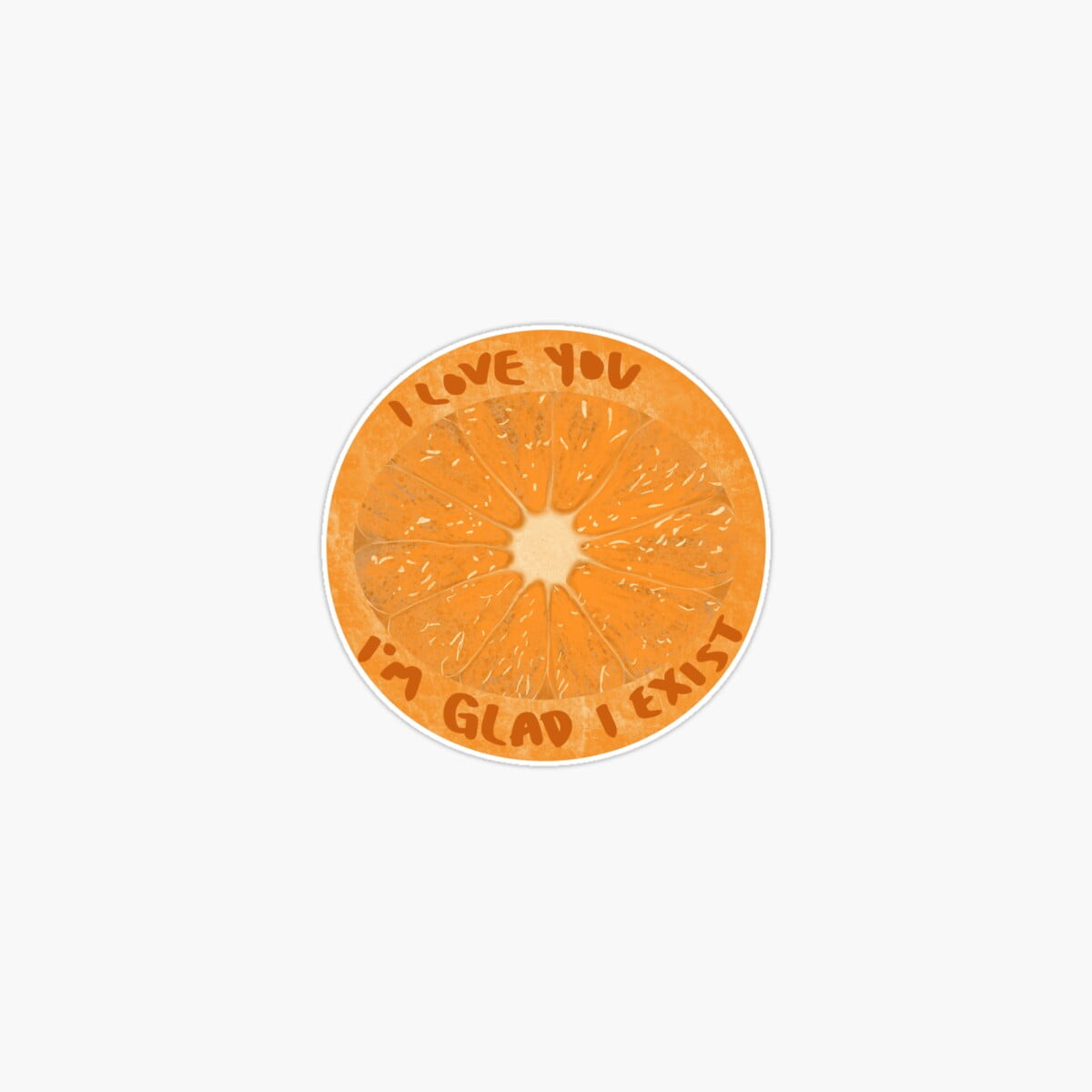 Onim The Orange Wendy Cope Sticker, Phone Decal Water Bottle Stickers ...