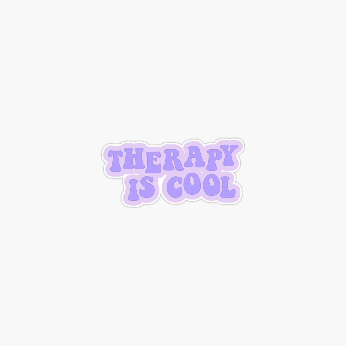Onim Therapy Is Cool Purple Sticker, Phone Decal Water Bottle Stickers ...