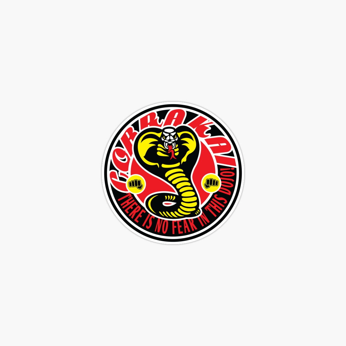 Onim There Is No Fear In This Dojo! Sticker, Phone Decal Water Bottle ...