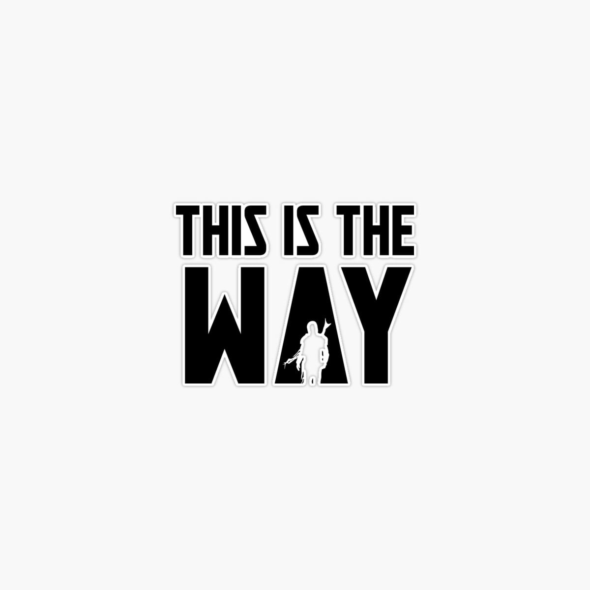 Onim This Is The Way Sticker, Phone Decal Water Bottle Stickers Car ...