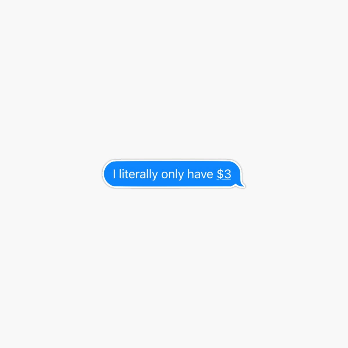 Onim Three Dollars Sticker - Walmart.com