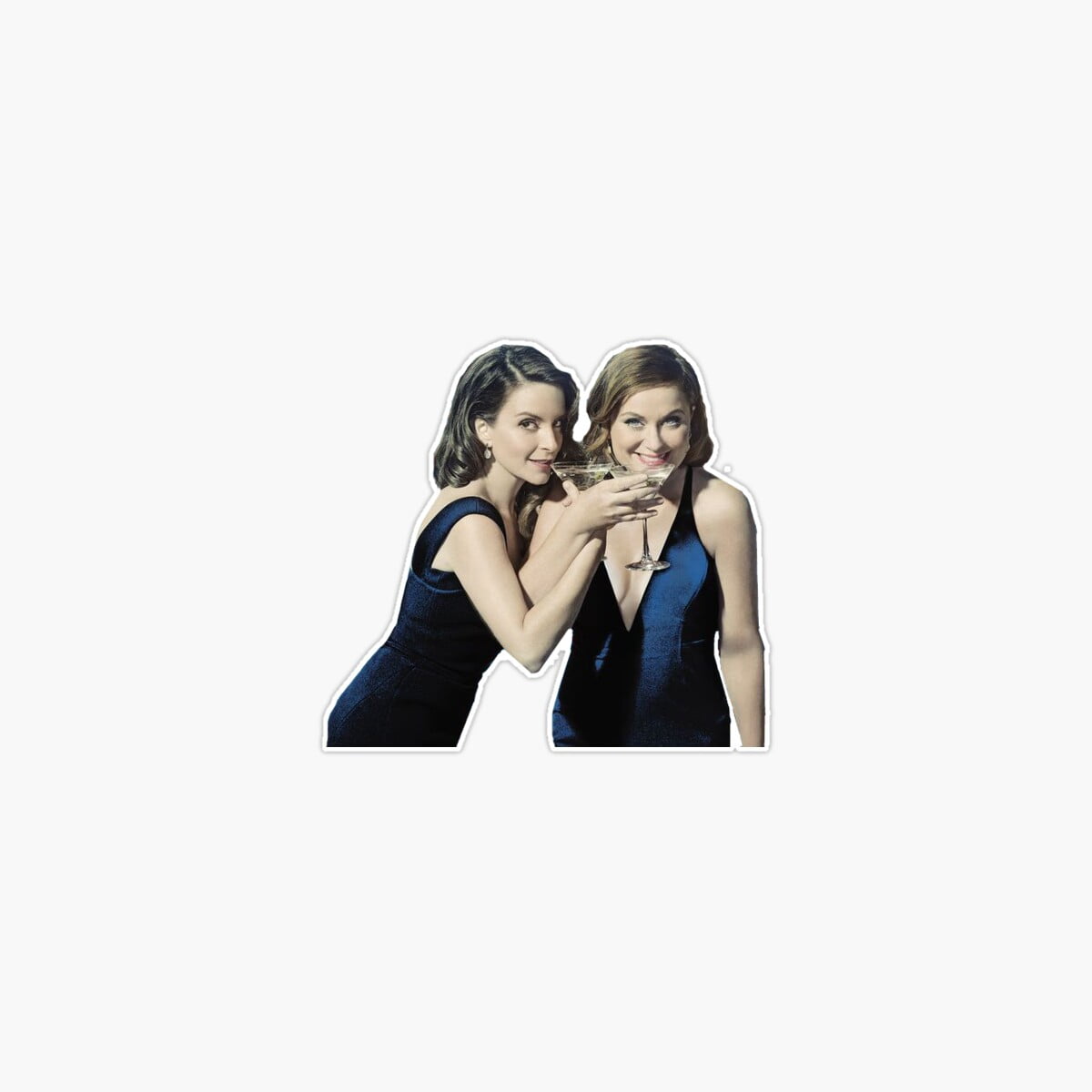 Onim Tina Fey And Amy Poehler Sticker, Phone Decal Water Bottle ...