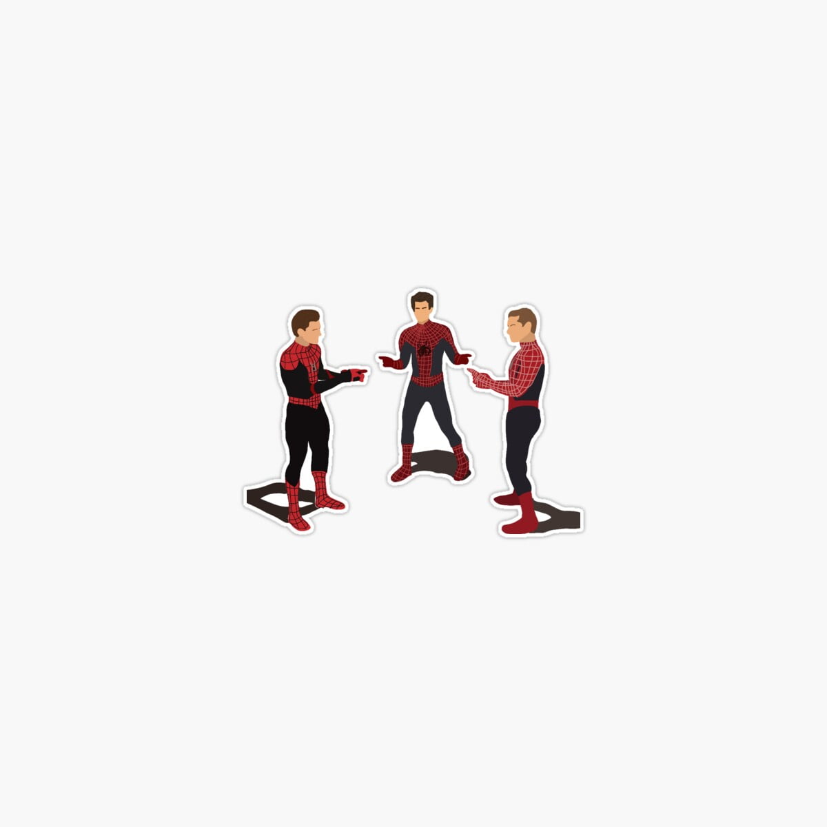 Onim Tom Holland, Andrew Garfield, Tobey Maguire Sticker, Phone Decal ...