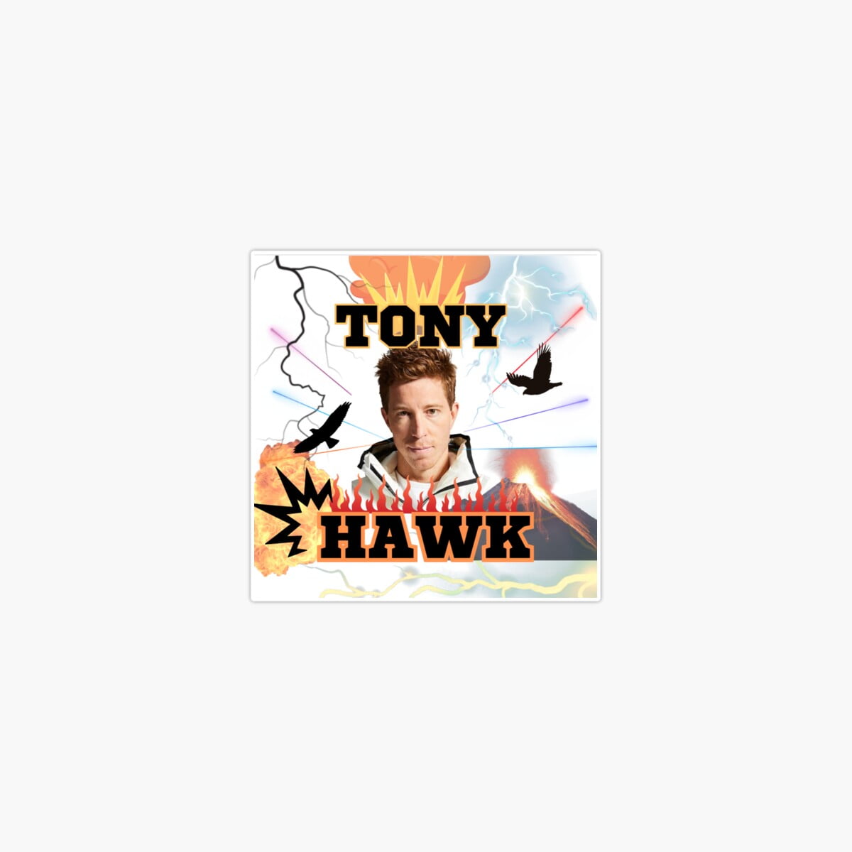 Onim Tony Hawk Sticker, Phone Decal Water Bottle Stickers Car Decals ...