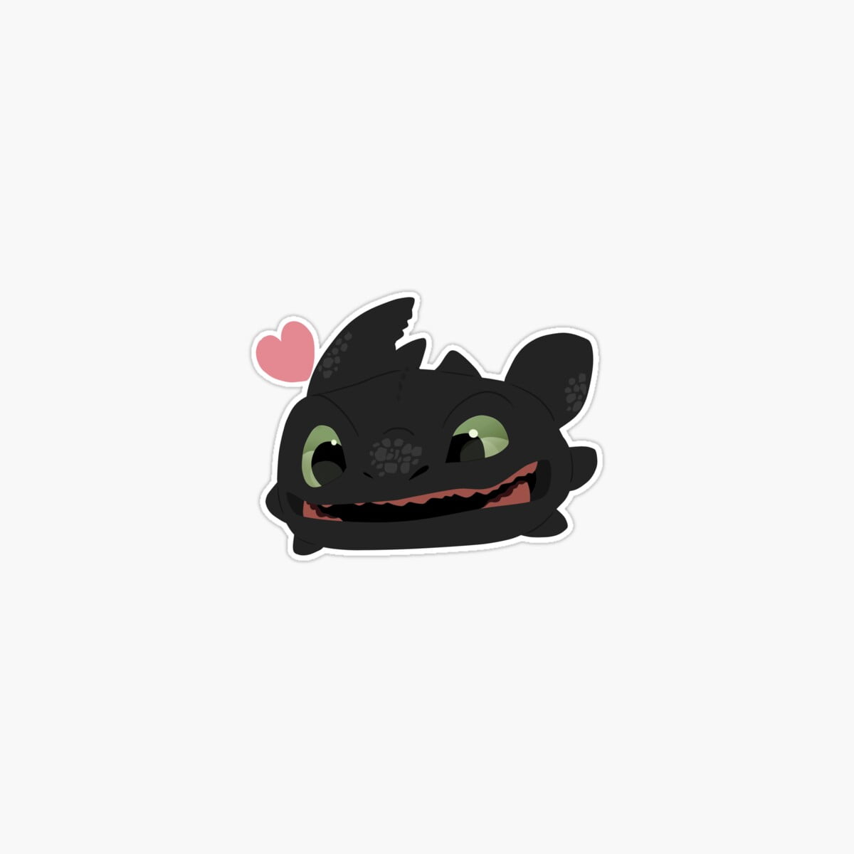 Onim Toothless Love Sticker, Phone Decal Water Bottle Stickers Car ...