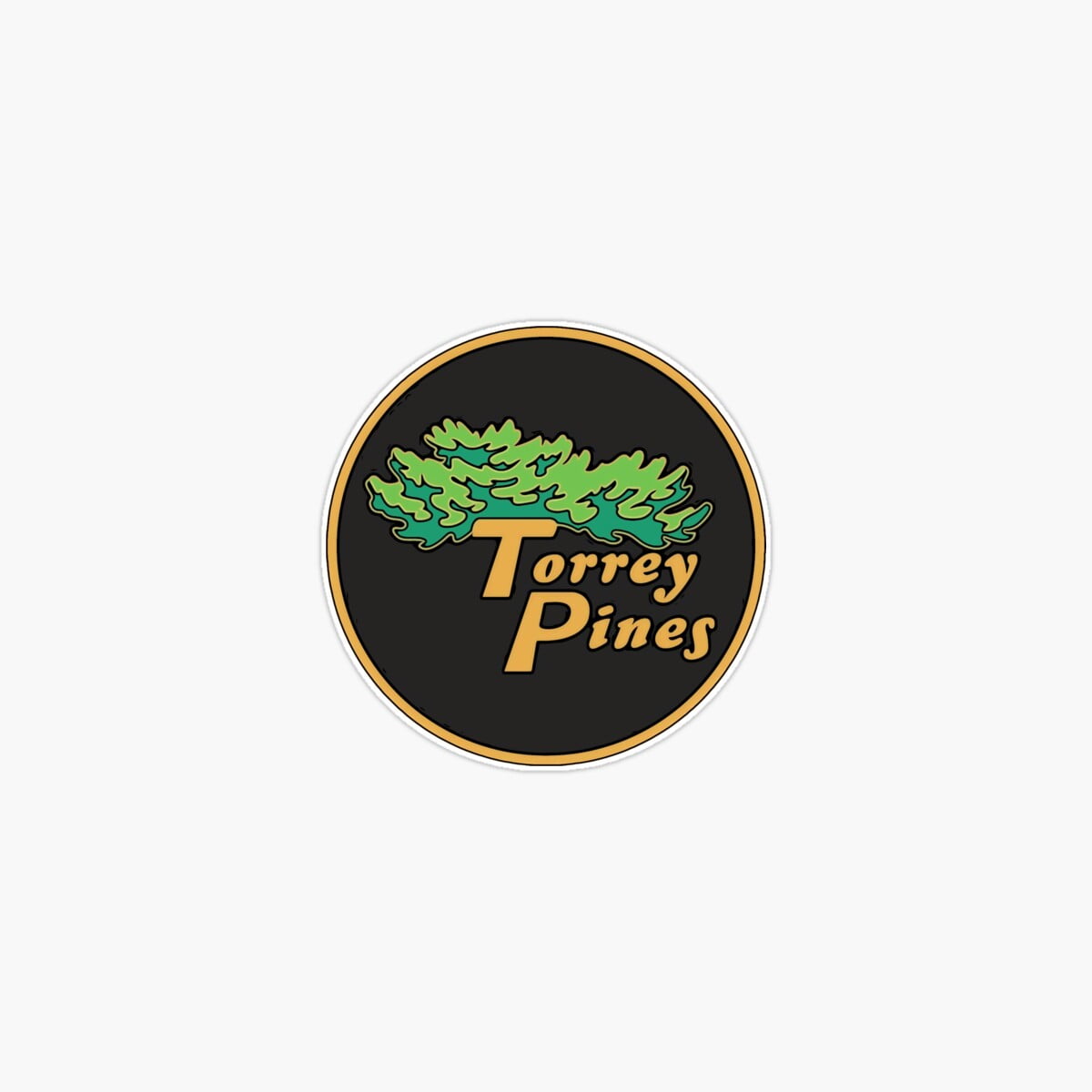 Onim Torrey Pines Sticker, Phone Decal Water Bottle Stickers Car Decals ...