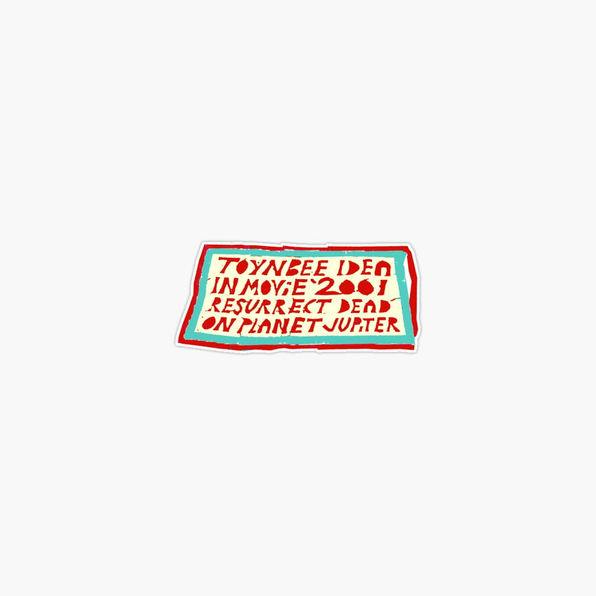 Onim Toynbee Idea Resurrect Dead Tile Sticker, Phone Decal Water Bottle ...