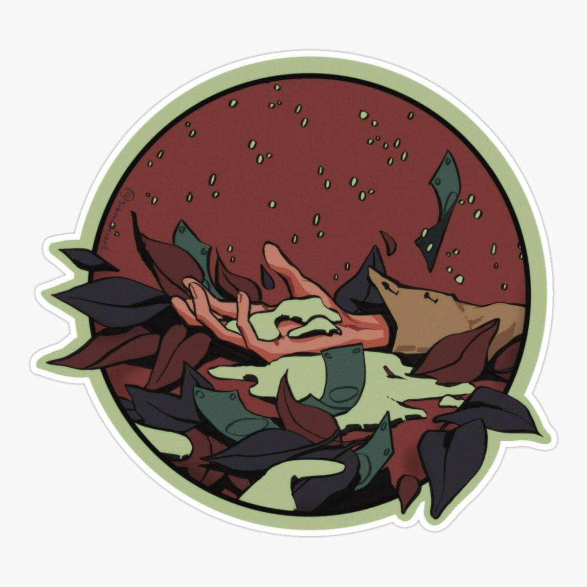 Onim Traditional Tattoo Eagle Sticker, Phone Decal Water Bottle ...