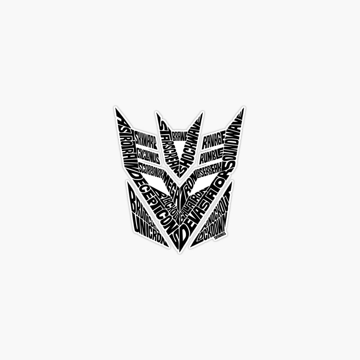Onim Transformers Decepticons Sticker - Walmart.com
