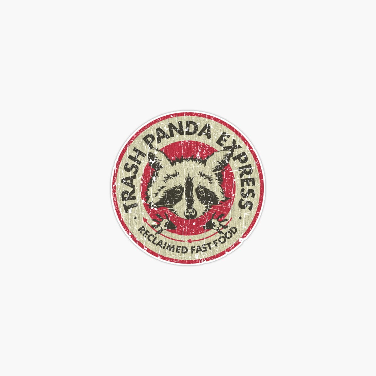 Onim Trash Panda Express Sticker, Phone Decal Water Bottle Stickers Car ...