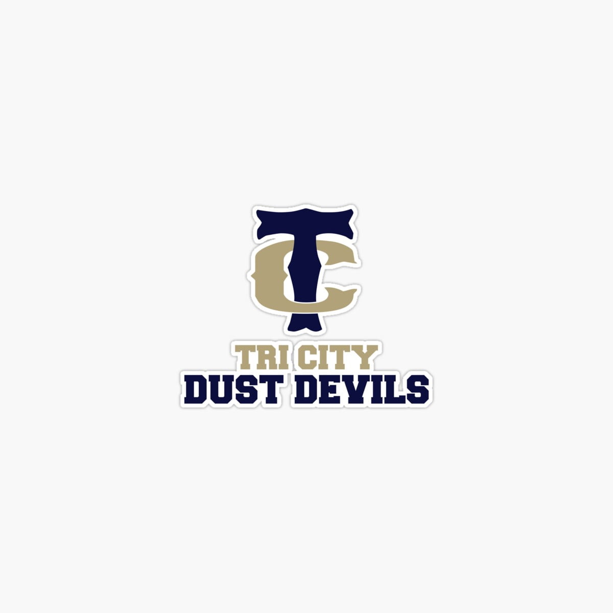 Onim Tri-City Dust Devils Tshirts Sticker, Phone Decal Water Bottle ...