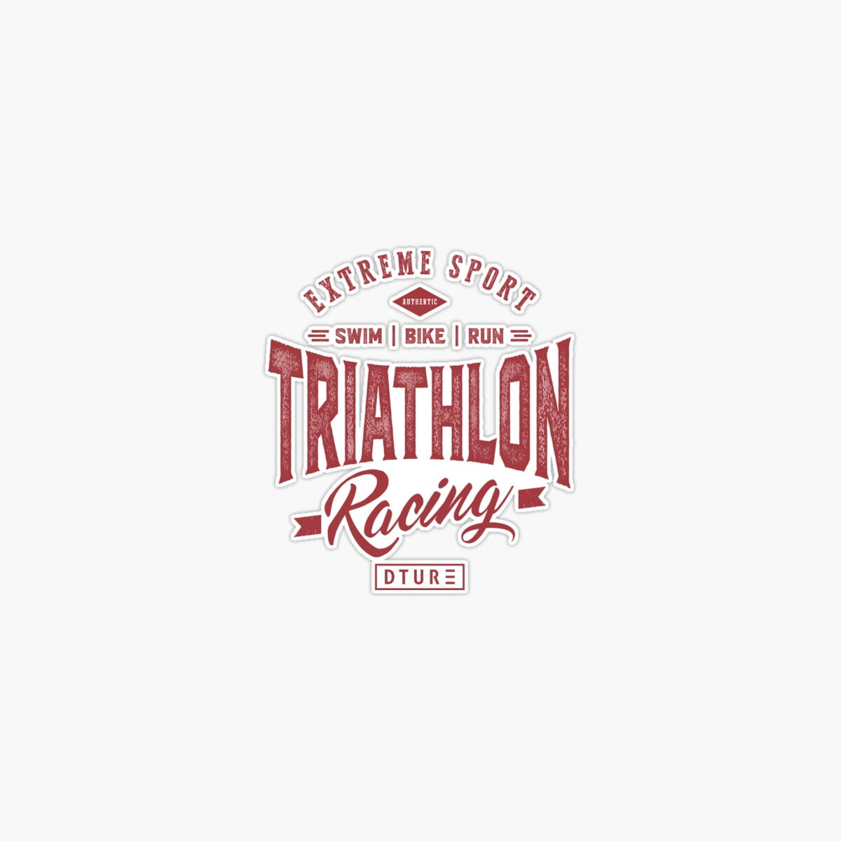 Onim Triathlon Racing Sticker, Phone Decal Water Bottle Stickers Car ...