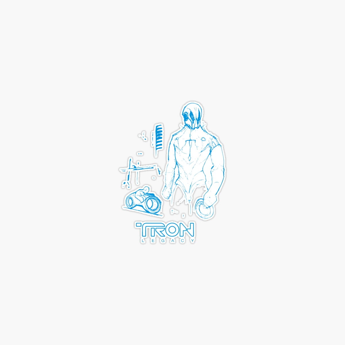 Onim Tron Legacy Sticker, Phone Decal Water Bottle Stickers Car Decals ...