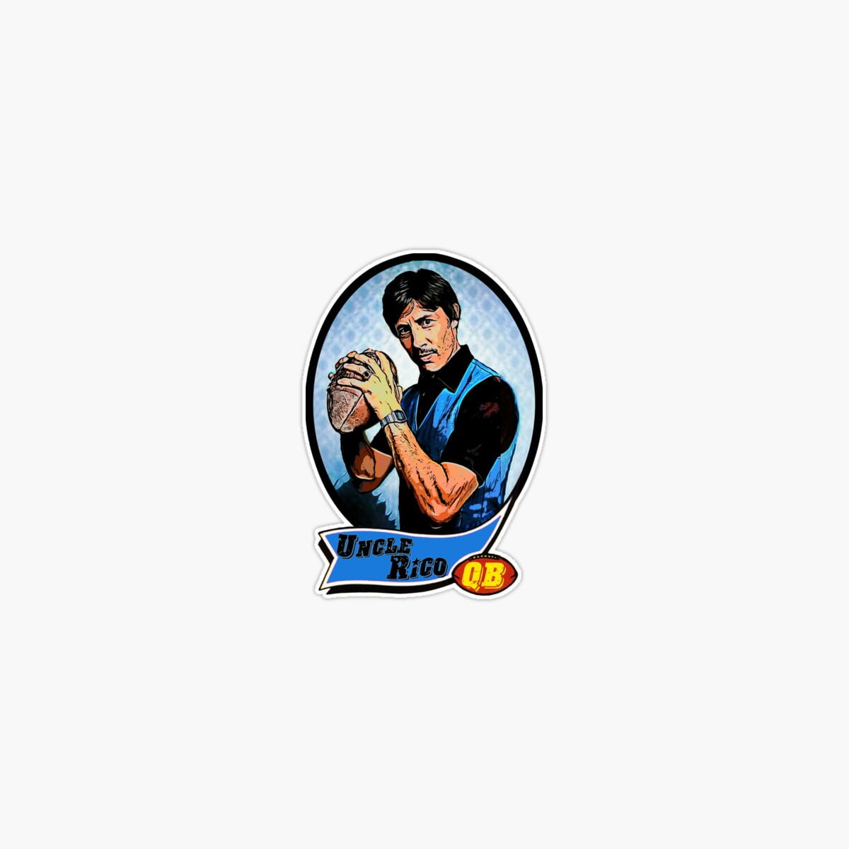 Onim Uncle Rico Football Card Sticker, Phone Decal Water Bottle ...