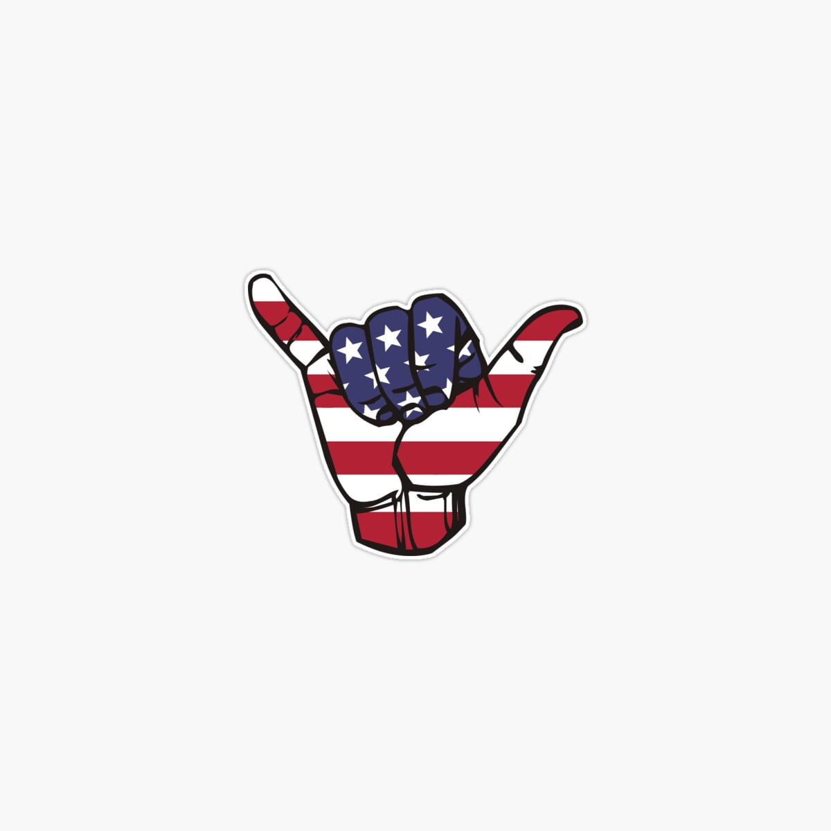 Onim Usa Shaka Sticker, Phone Decal Water Bottle Stickers Car Decals ...