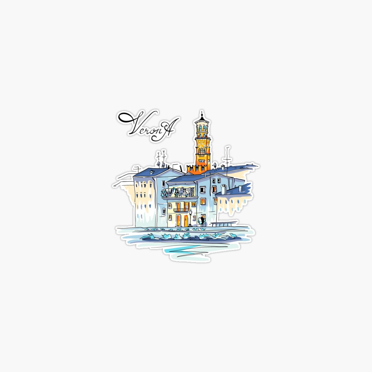 Onim Verona Sticker - Walmart.com