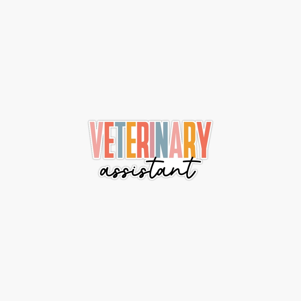 Onim Veterinary Assistant Sticker, Phone Decal Water Bottle Stickers ...