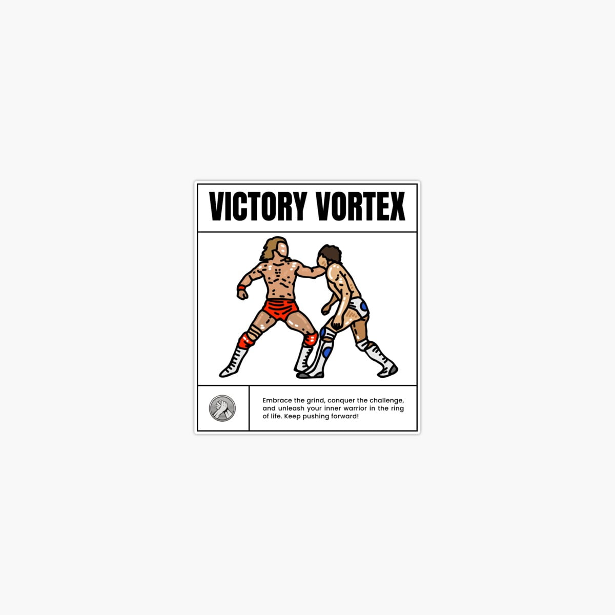 Onim Victory Vortex: Wrestling Graphic Design 2 Sticker, Phone Decal ...