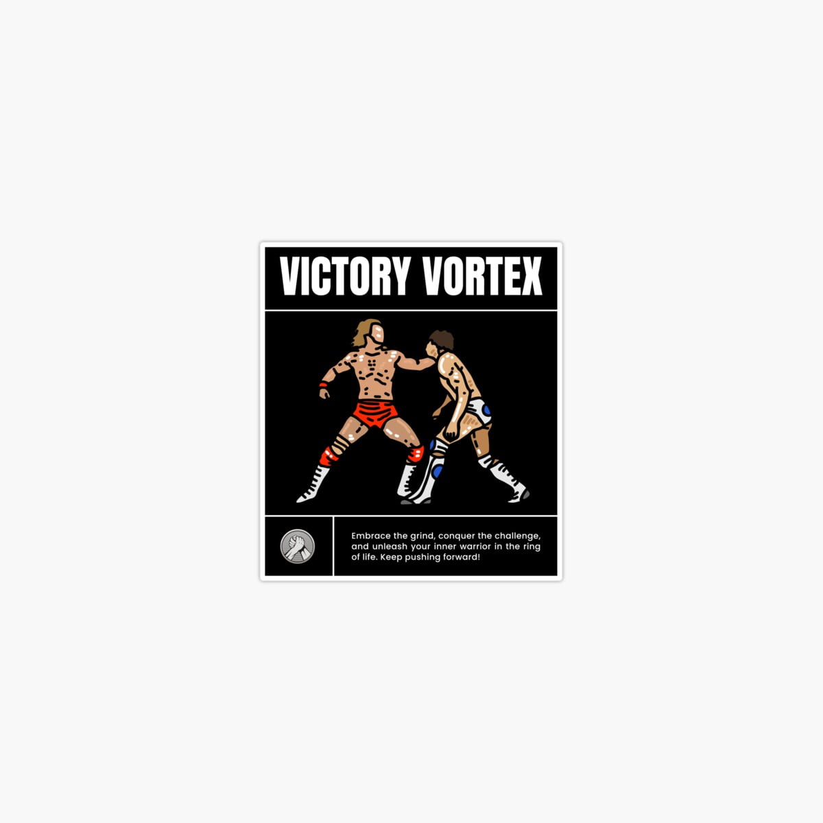 Onim Victory Vortex: Wrestling Graphic Design Sticker, Phone Decal ...