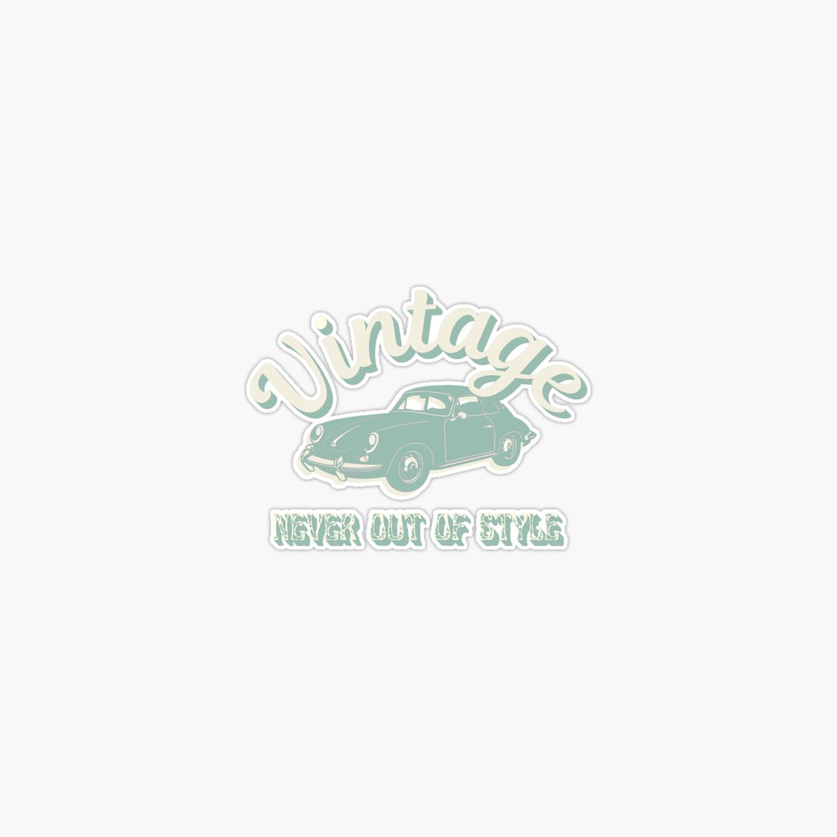 Onim Vintage Never Out Of Style Mint Green Sports Car, Cool Vintage ...