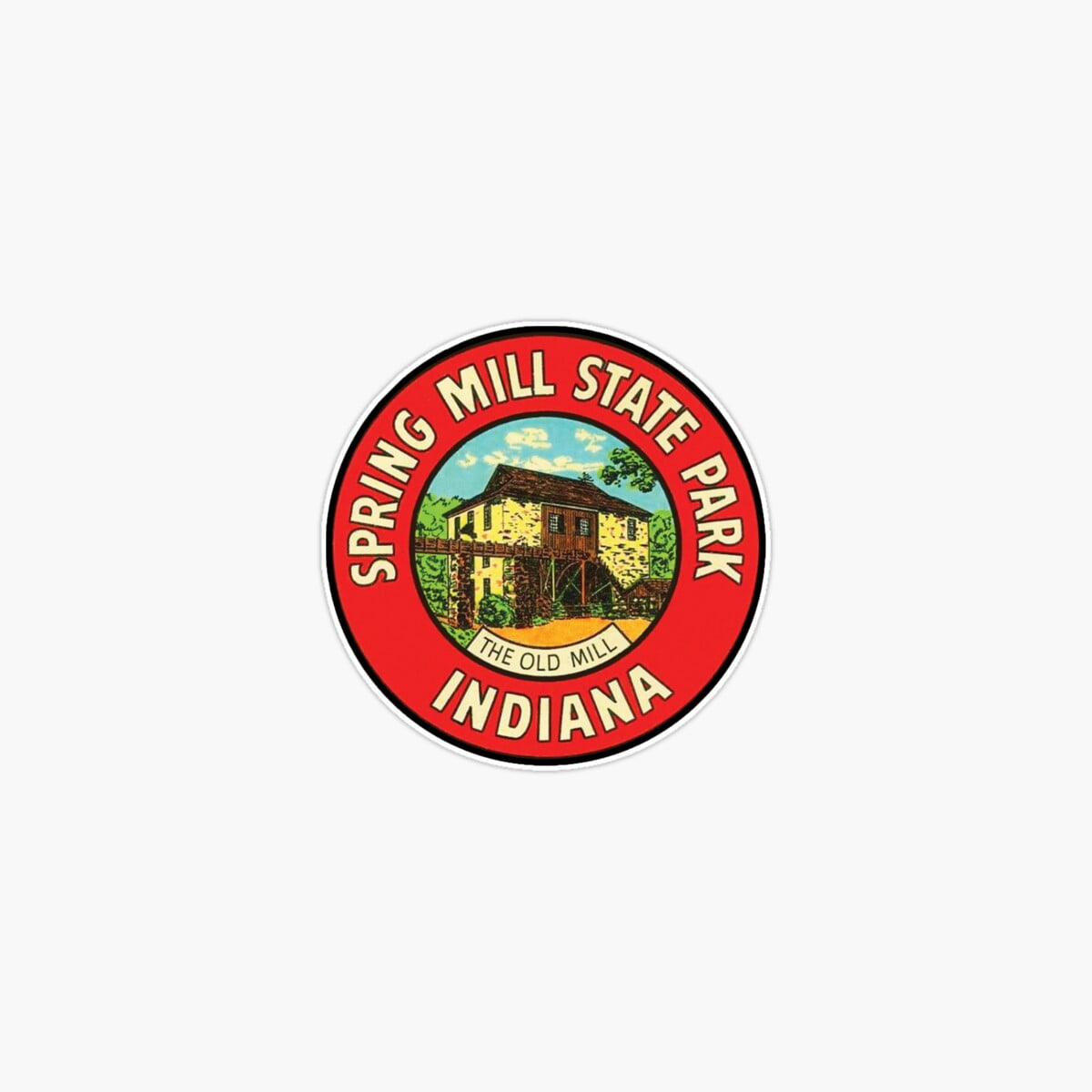 Onim Vintage Spring Mill State Park, The Old Mill, Indiana 00417 ...
