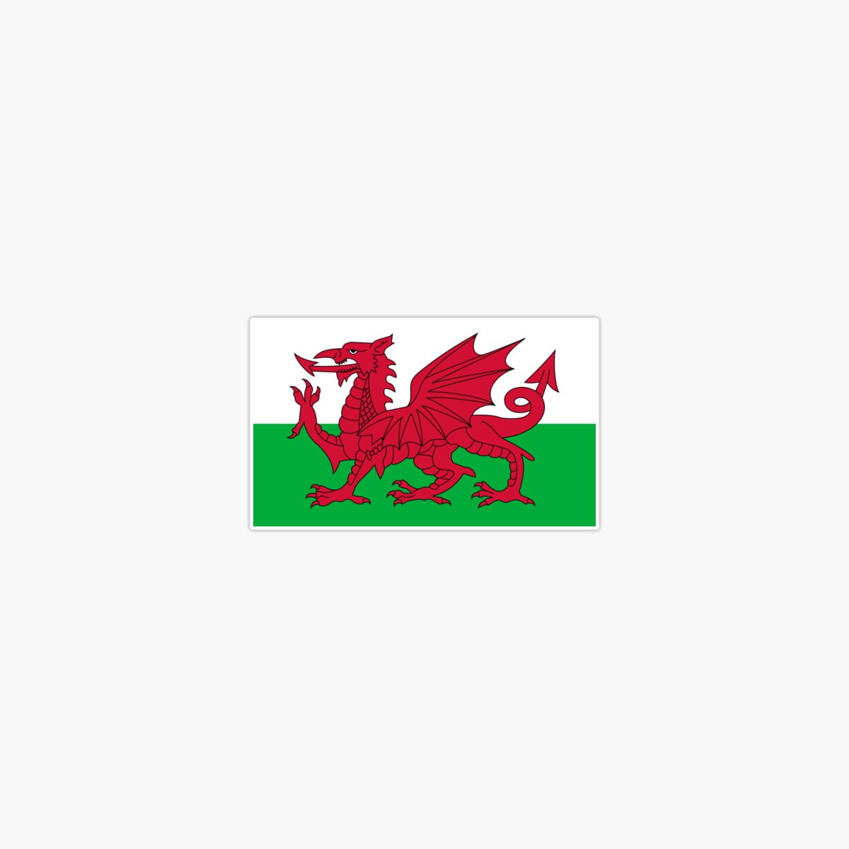Onim Wales National Flag - Welsh Fan Sticker T-Shirt Bedspread Sticker ...