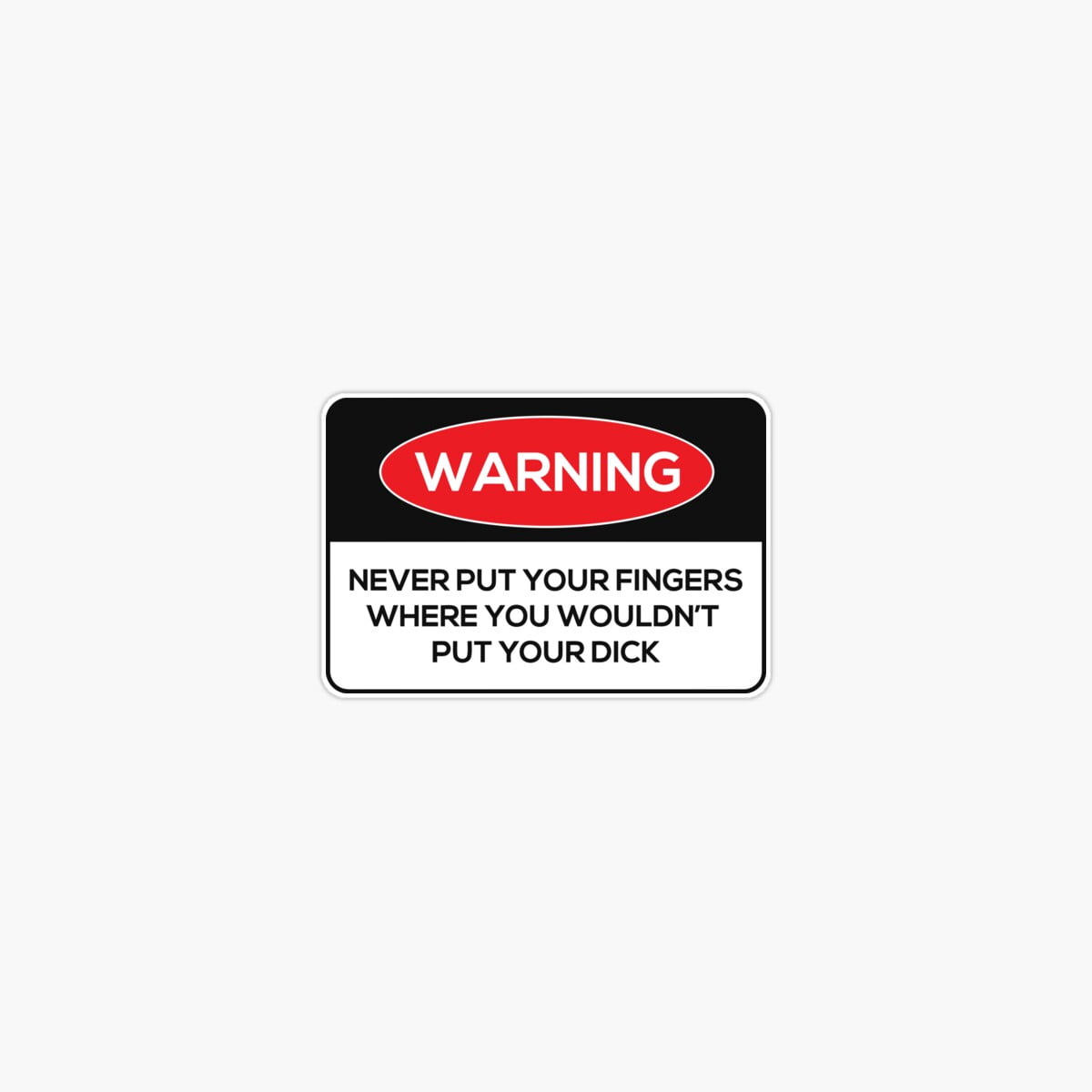 Onim Warning Sign Sticker, Phone Decal Water Bottle Stickers Car Decals ...