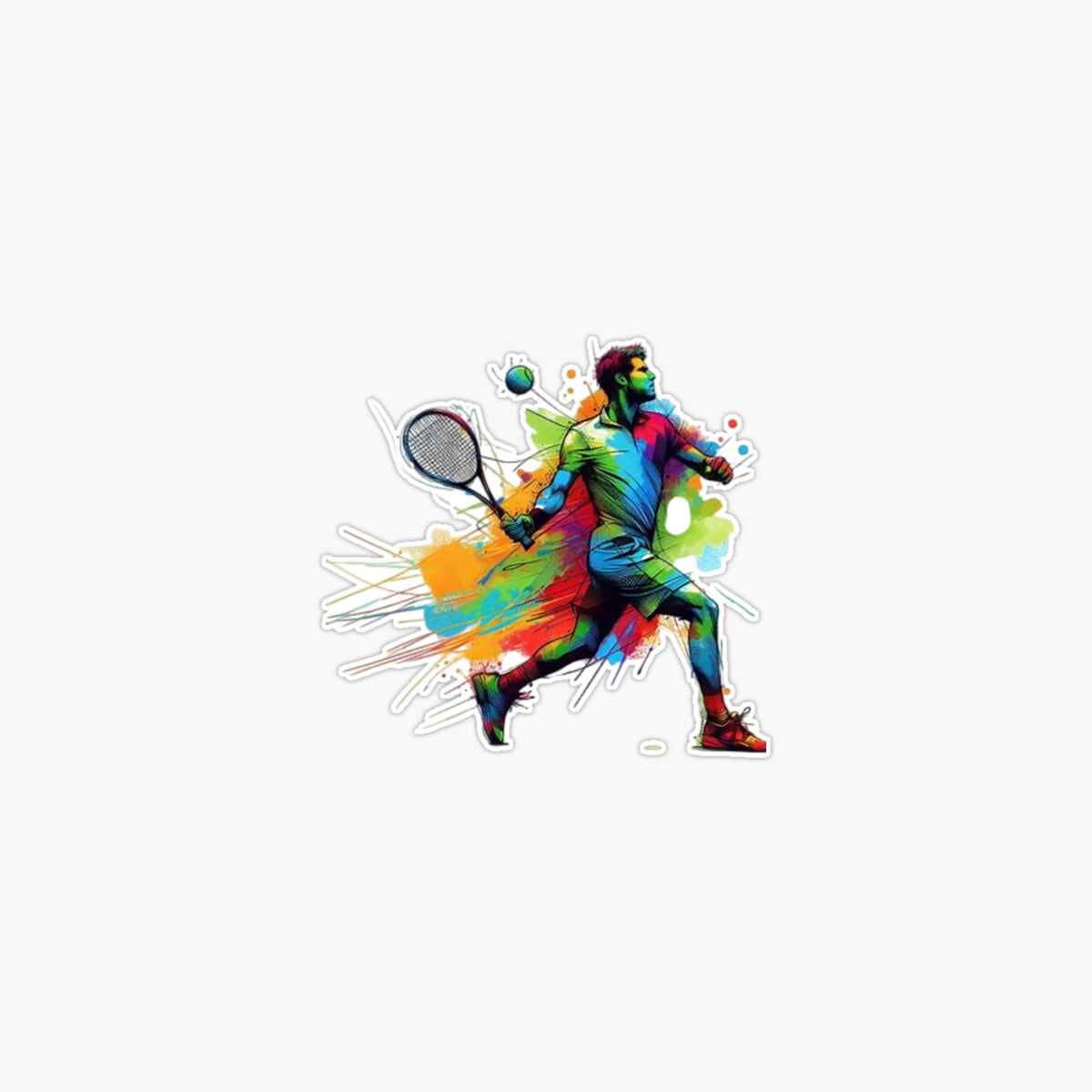 Onim Watercolor Smash Sticker, Phone Decal Water Bottle Stickers Car ...