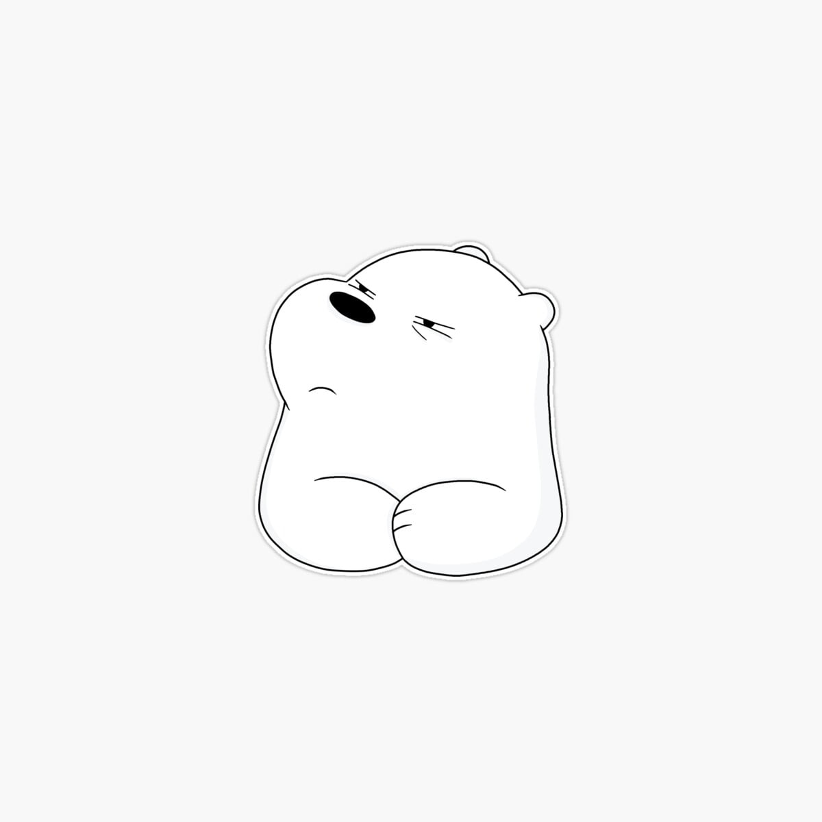 Onim We Bare Bears - Ice Bear Sticker - Walmart.com