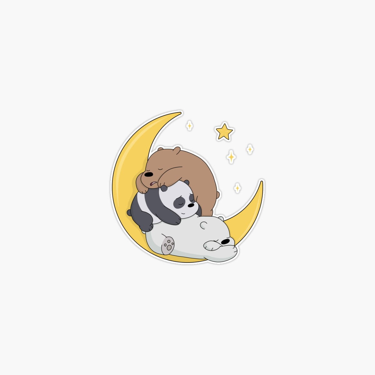 Onim We Bare Bears Sticker - Walmart.com