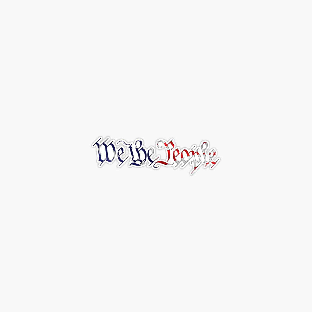 Onim We The People American Flag Sticker, Phone Decal Water Bottle ...