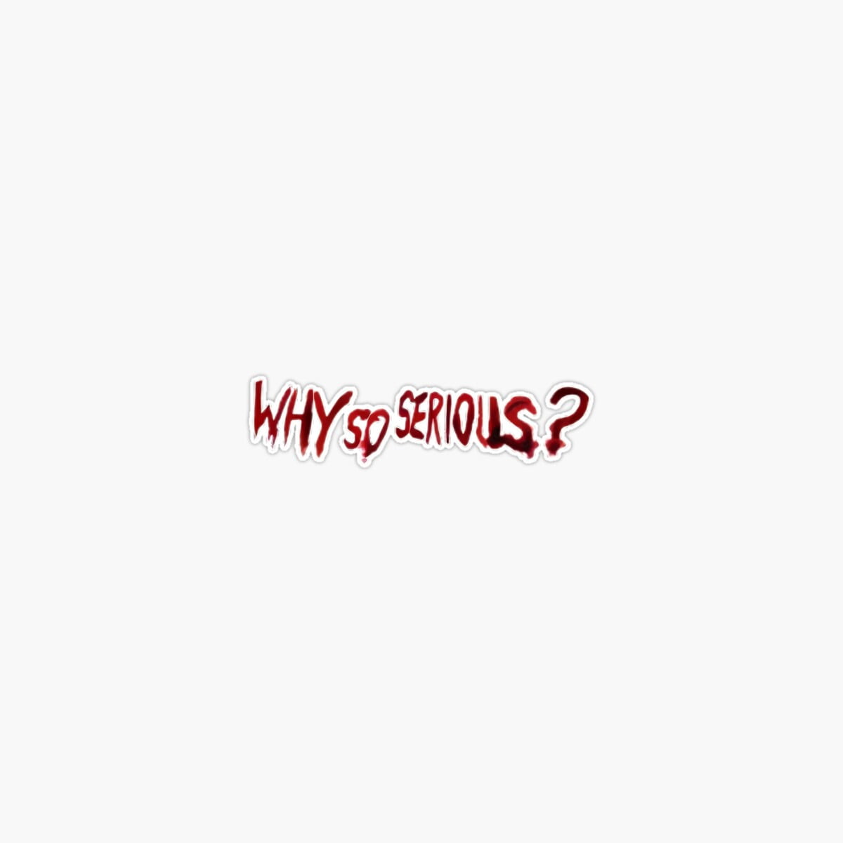 Onim Why So Serious Sticker, Phone Decal Water Bottle Stickers Car ...