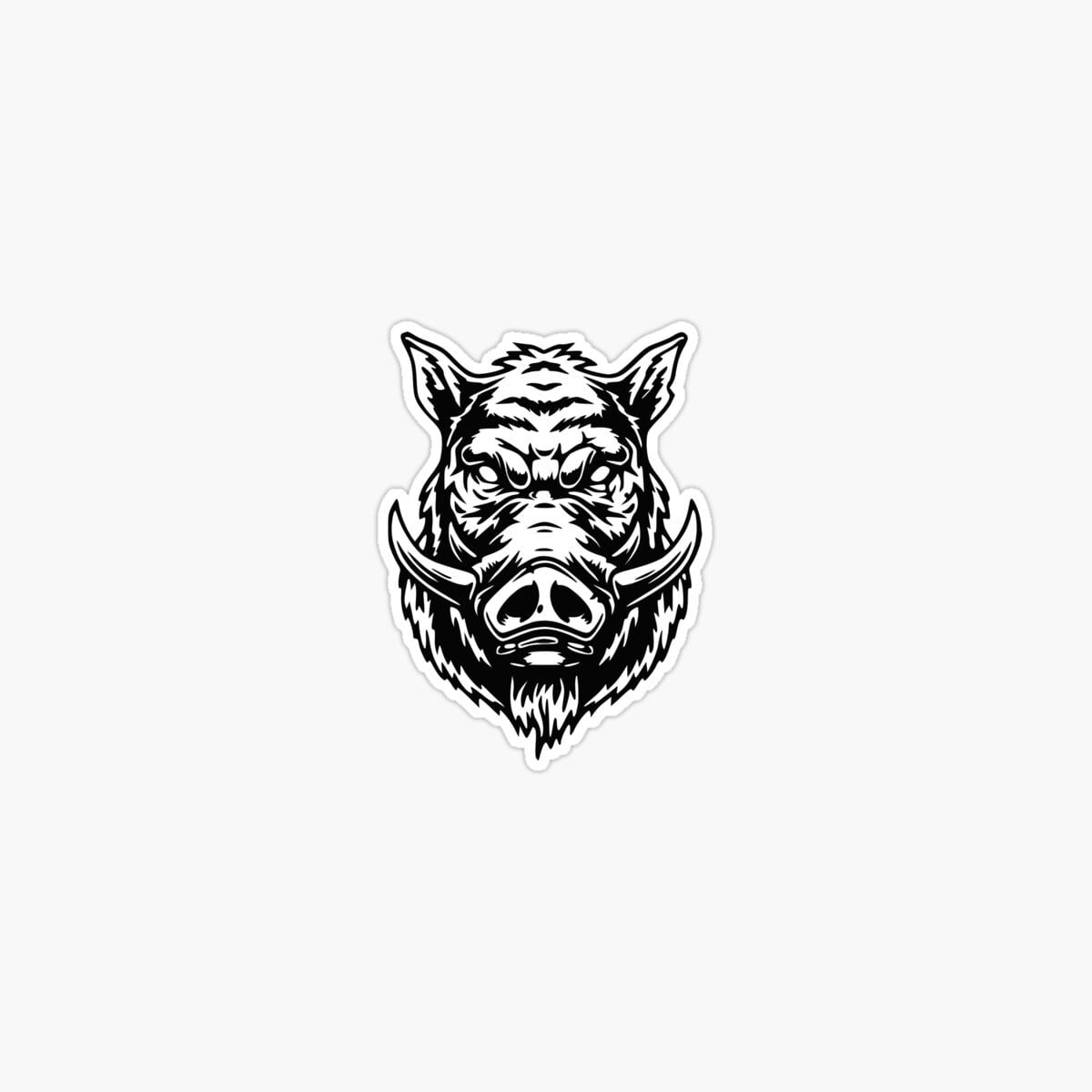 Onim Wild Boar Sticker, Phone Decal Water Bottle Stickers Car Decals ...