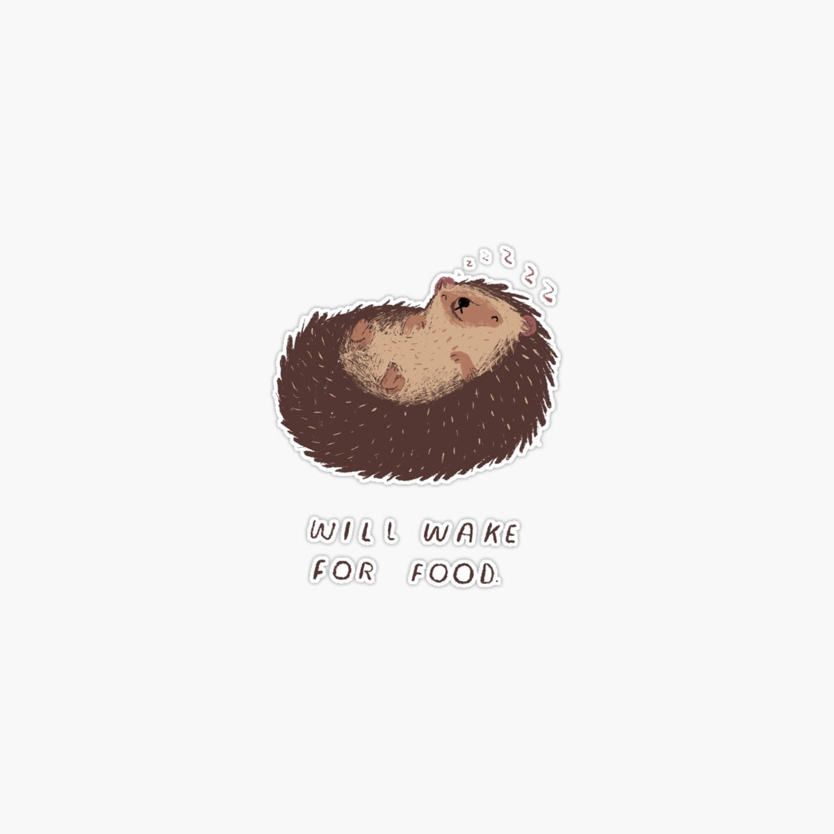 Onim Will Wake For Food. Sticker, Phone Decal Water Bottle Stickers Car ...