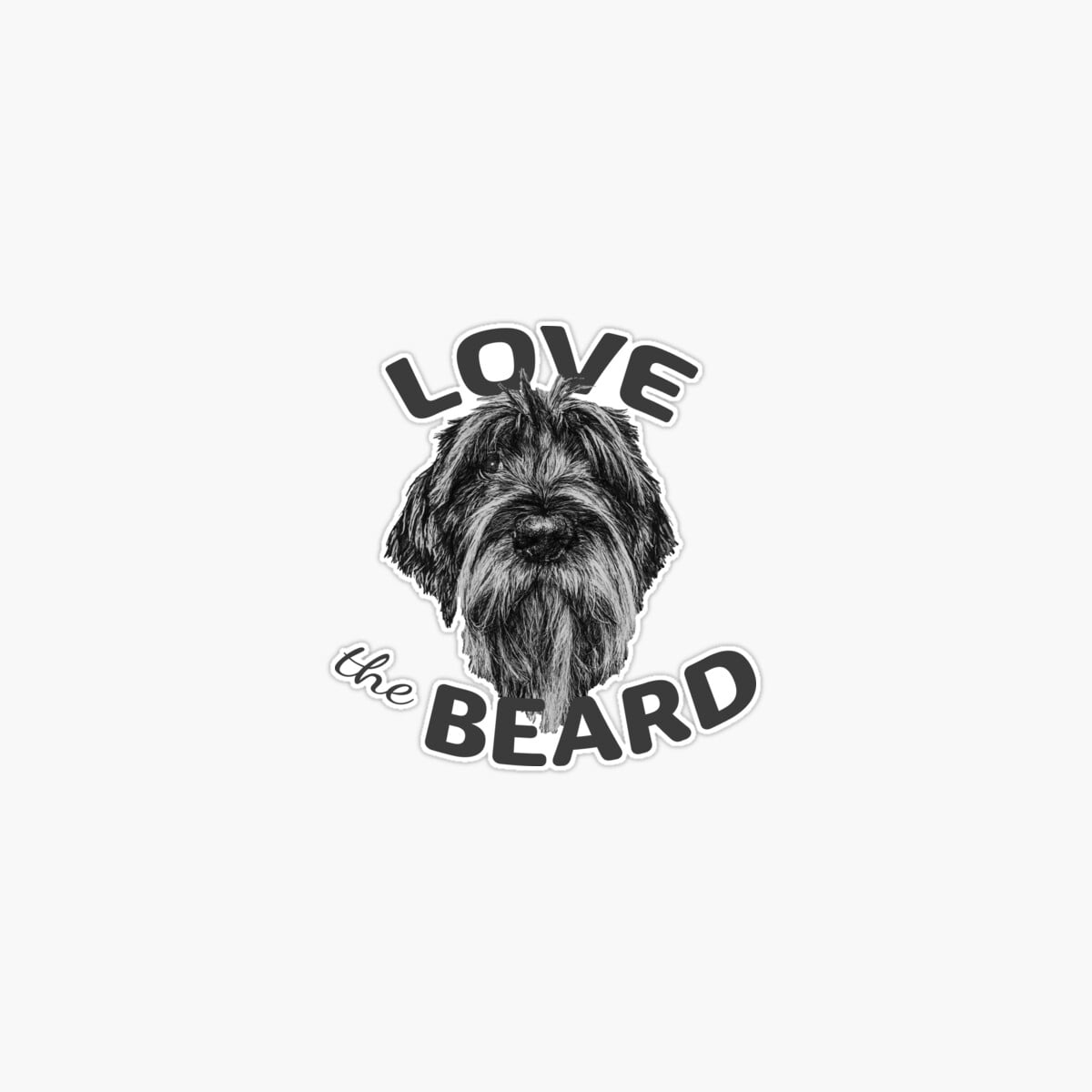 Onim Wirehaired Pointing Griffon 3A (T4A Mini) Sticker, Phone Decal ...